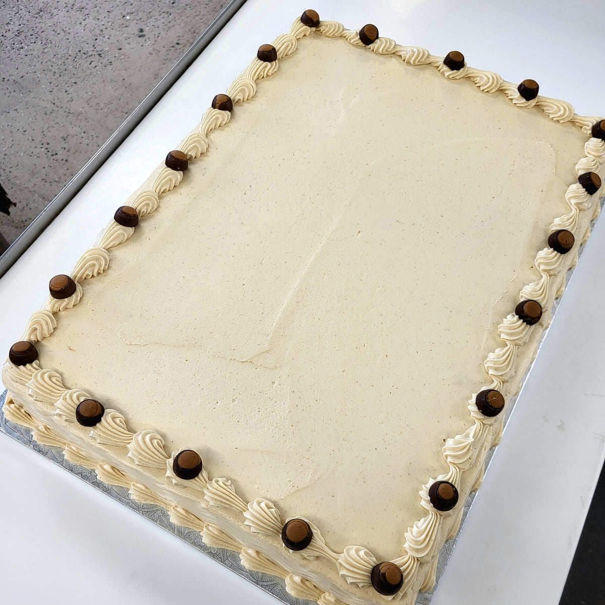 Quarter Sheet Buckeye Cake – Country Cakes & Bakes